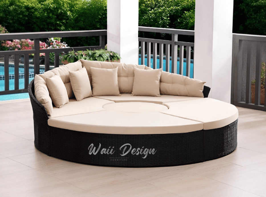 เตียงนอนเล่นหวายเทียม DB-007 - waiidesign.com