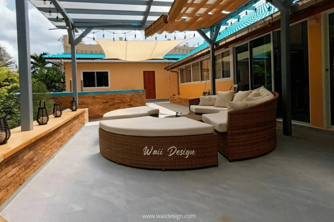 เตียงนอนเล่นหวายเทียม DB-007 - waiidesign.com