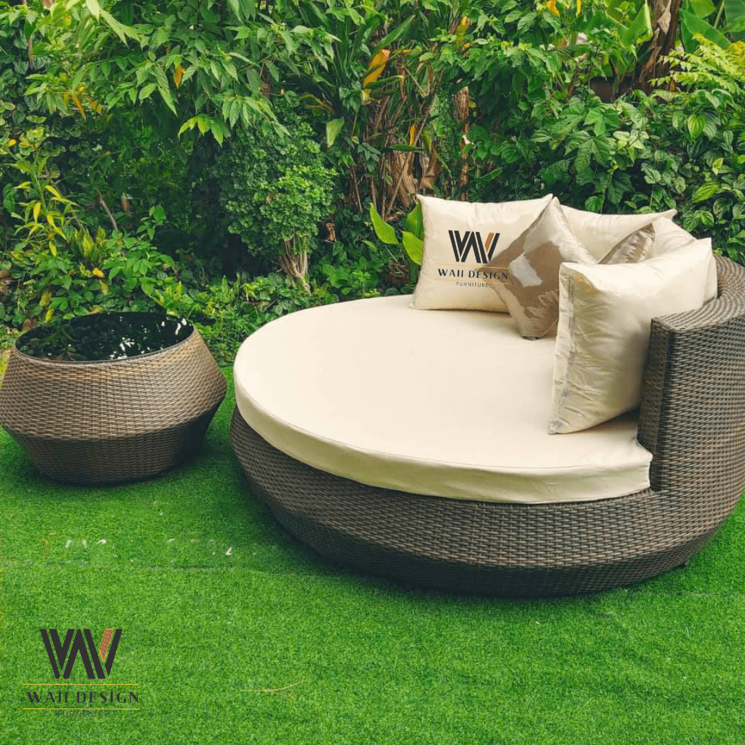 เตียงนอนหวายเทียม DB-005 - waiidesign.com