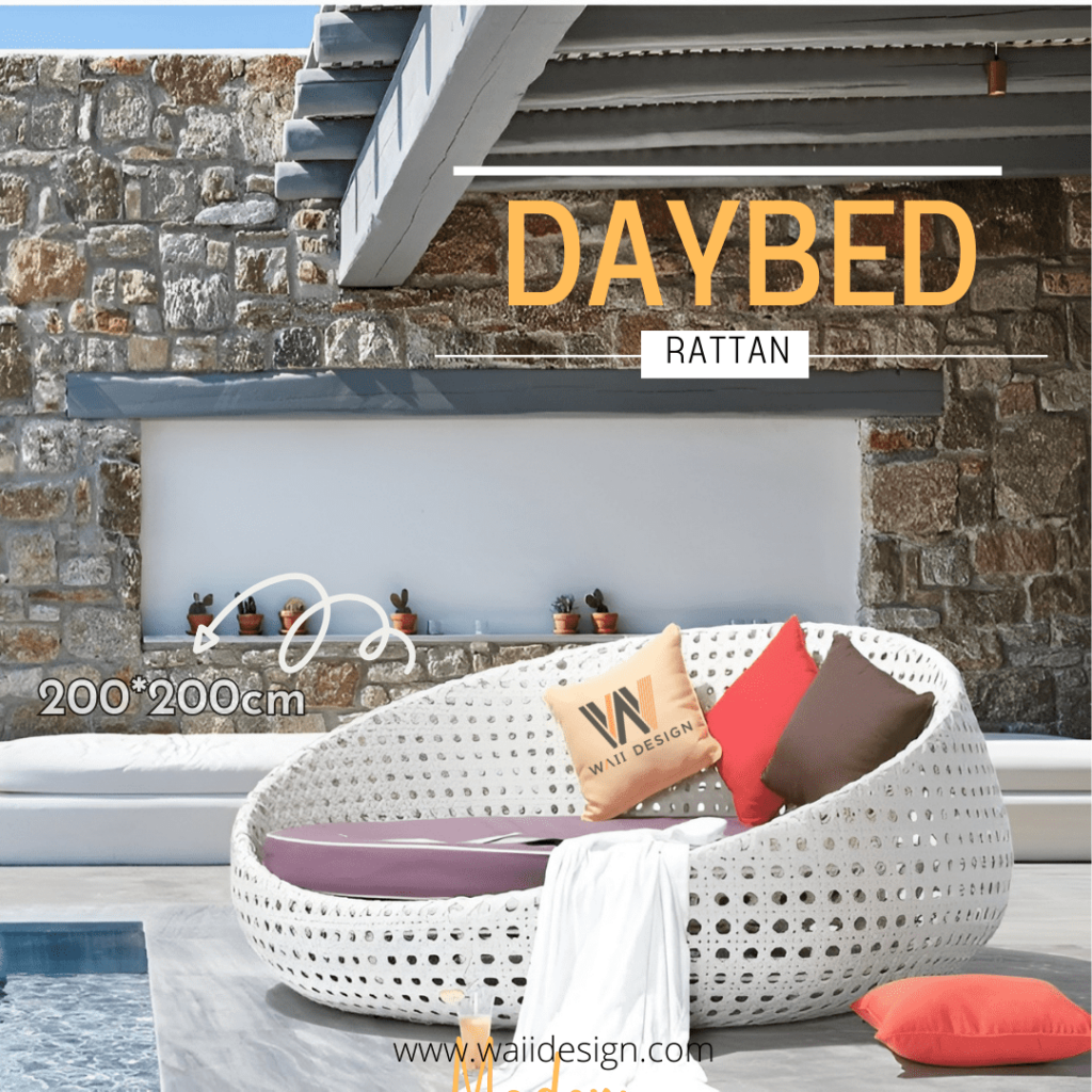 Rattan Daybed-DB-003 - waiidesign.com