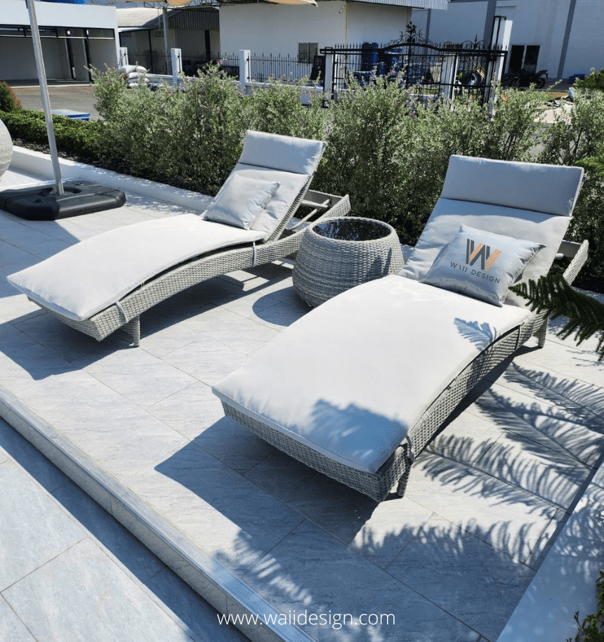 เตียงสระน้ำหวายเทียม Sunbed-SB-014 - waiidesign.com