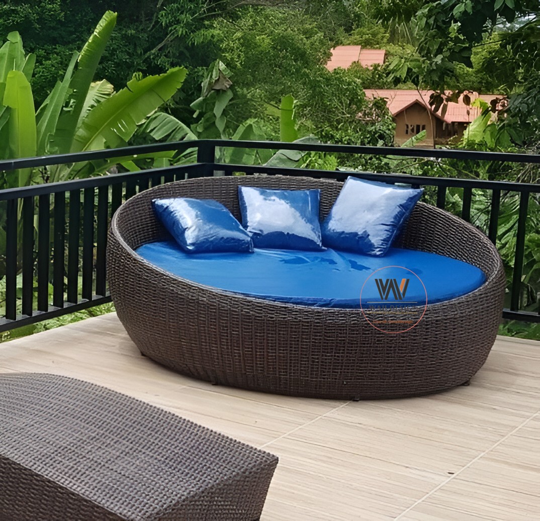 เตียงนอนหวายเทียม DB-001 - waiidesign.com