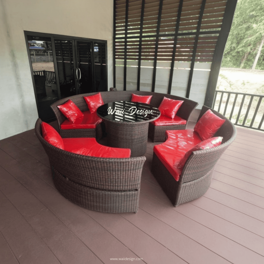 ชุดโซฟาหวายเทียม LVB-003 - waiidesign.com