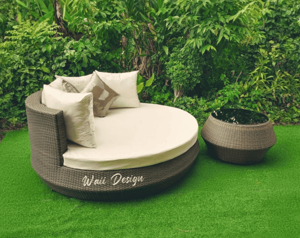 เตียงนอนเล่นหวายเทียม DB-006 - waiidesign.com