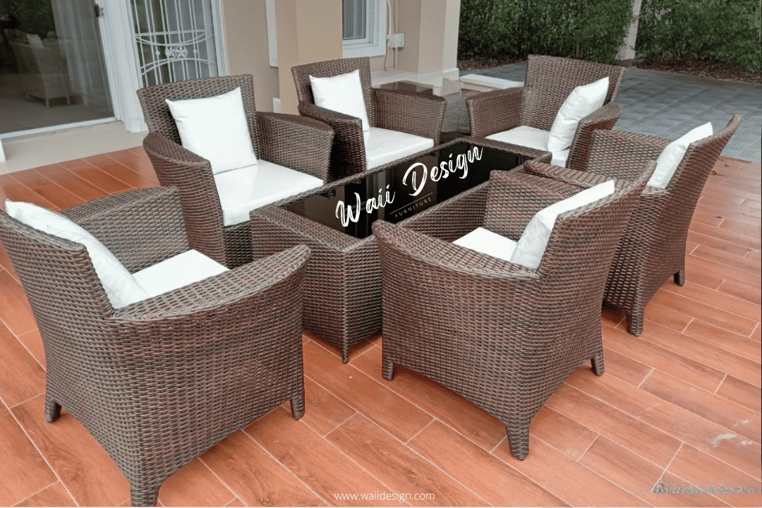 ชุดโซฟาหวายเทียม LVB-006 - waiidesign.com