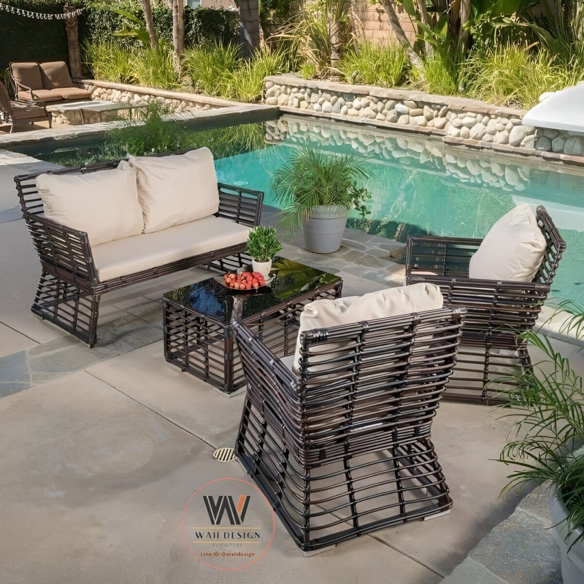 Rattan Sofa set LVB-014 - waiidesign.com