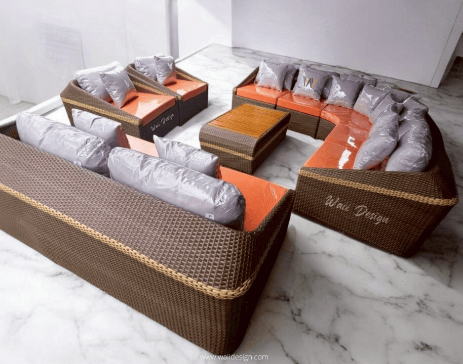 ชุดโซฟาหวายเทียม LVB-035 - waiidesign.com