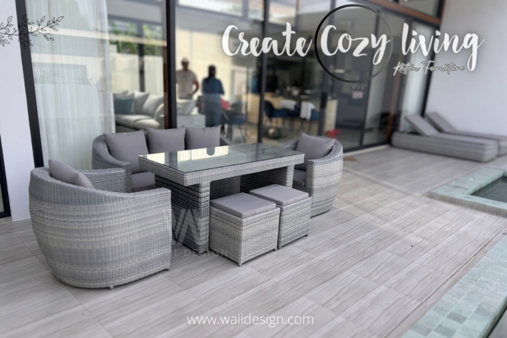 ชุดโซฟาหวายเทียม LVB-034 - waiidesign.com