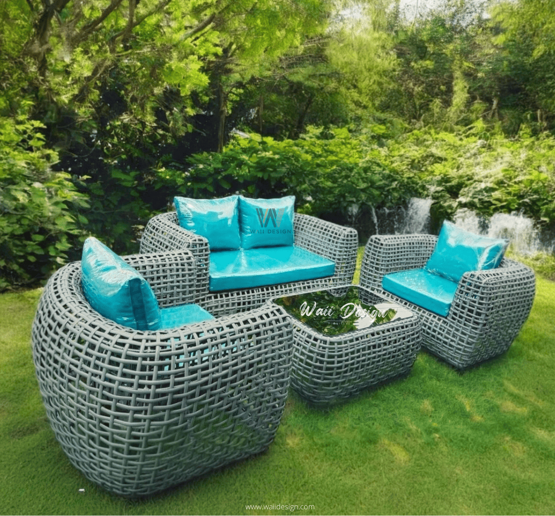 ชุดโซฟาหวายเทียม LVB-039 - waiidesign.com