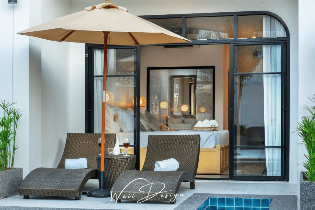 เตียงสระน้ำหวายเทียม Sunbed-SB-024 - waiidesign.com