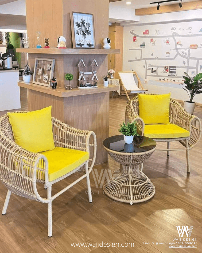 ชุดระเบียงหวายเทียม ST-018 - waiidesign.com