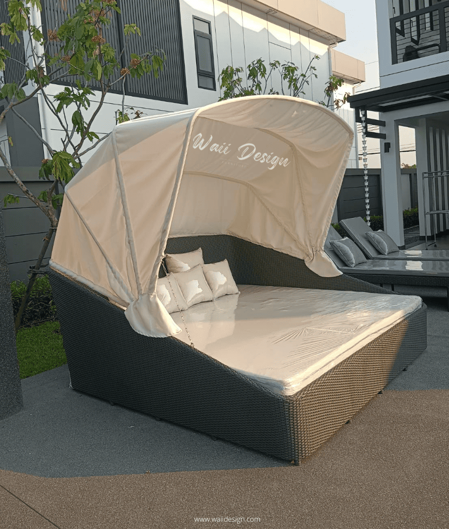 เตียงนอนเล่นหวายเทียม DB-014 - waiidesign.com